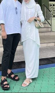 IRIS KURUNG MODERN TERUNTUM PUTIH, Women's Fashion, Muslimah Fashion ...