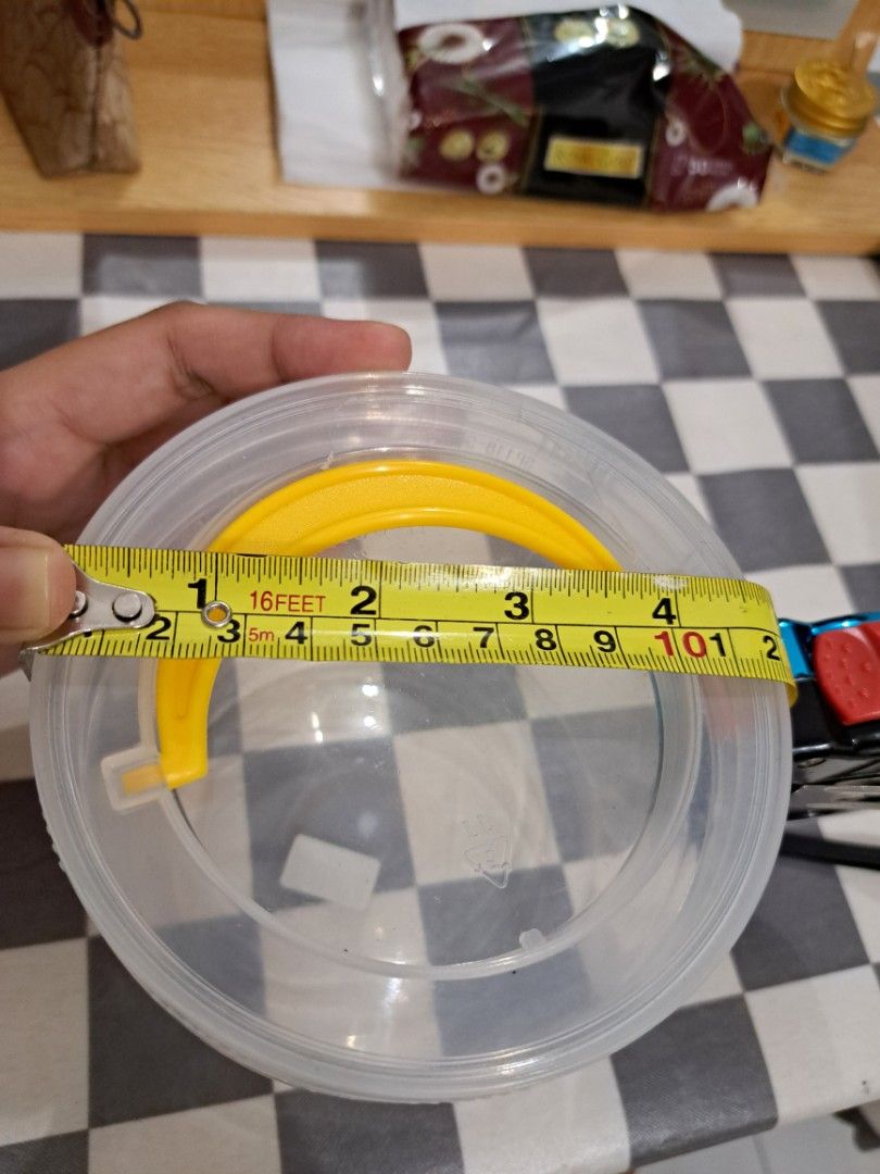 6 pcs Balang container tupperware transparent round shape kuih raya ...