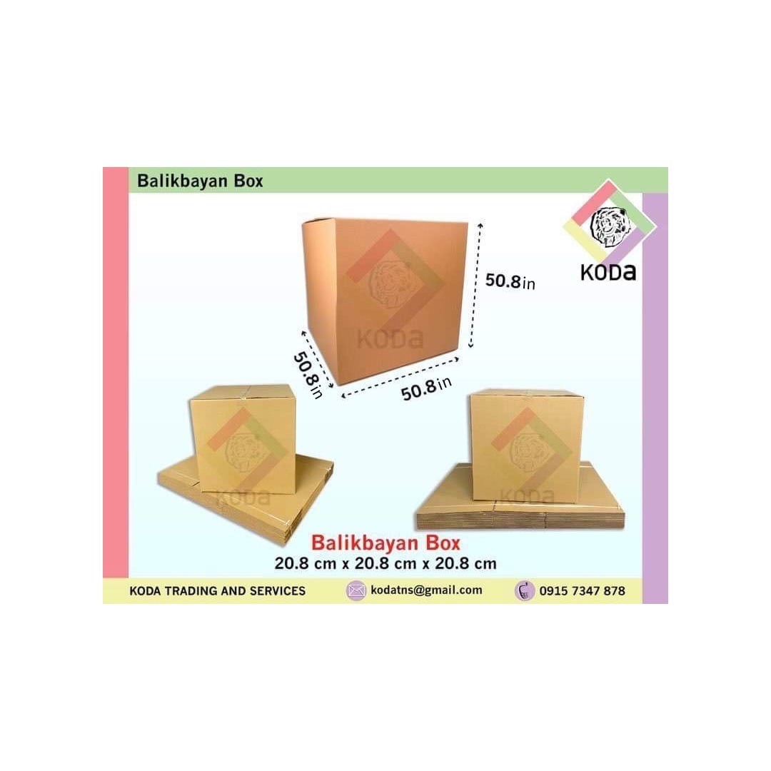 Balikbayan Box Plain Shipping Kraft Corrugated Eco-Friendly Foldable ...
