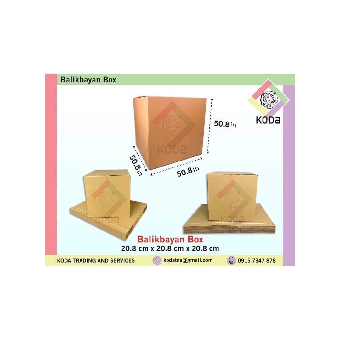 Balikbayan Box Plain Shipping Kraft Corrugated Eco-Friendly Foldable ...