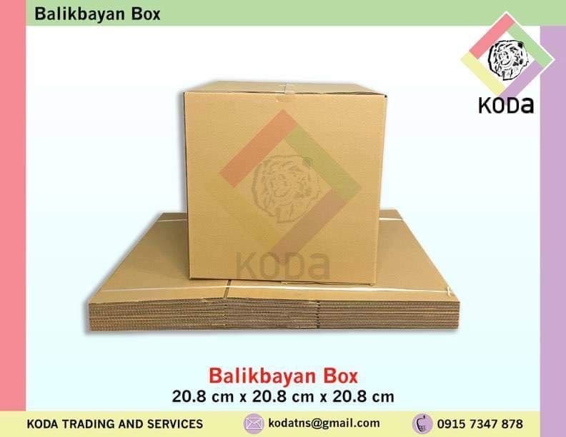 Balikbayan Box Plain Shipping Kraft Corrugated Eco-Friendly Foldable ...