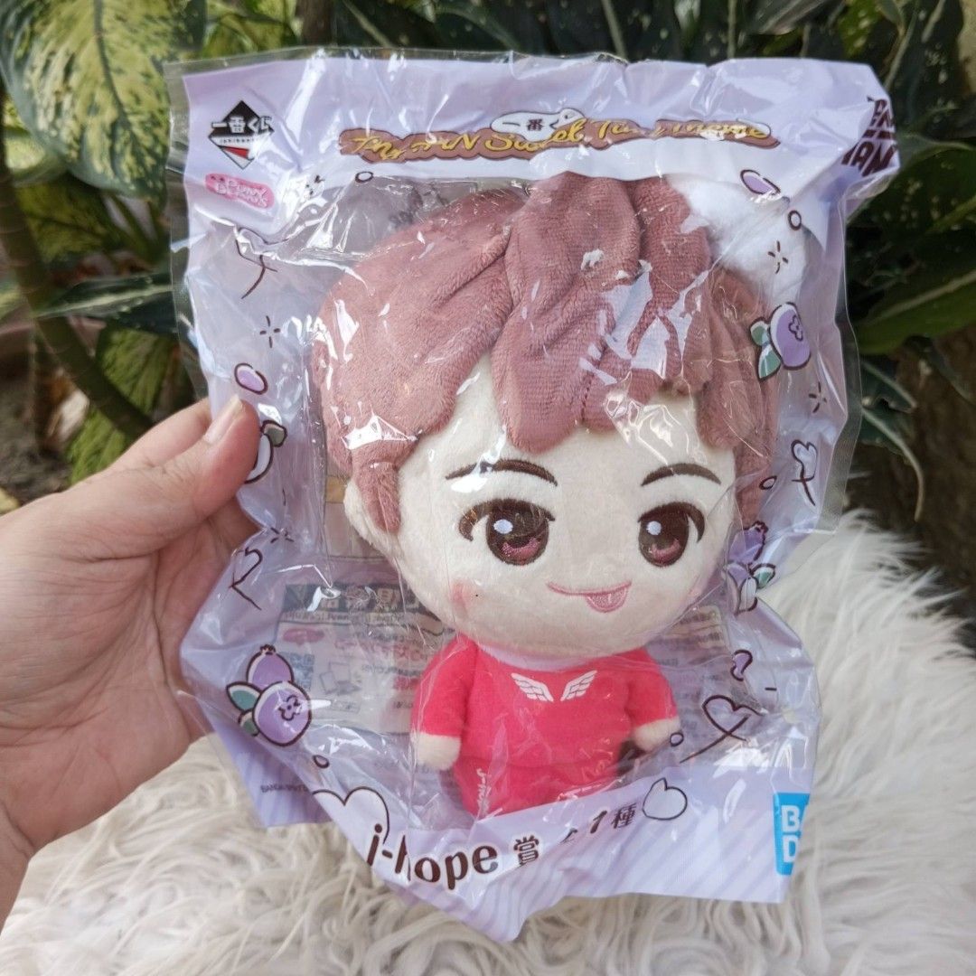 BANDAI Ichiban Kuji BTS J-HOPE TinyTAN Sweet Time Theme Mascot Plush Toy, Hobbies & Toys, Toys ...