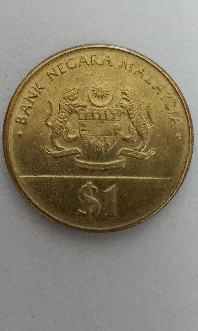 Bank Negara Malaysia 1 Ringgit, 30 Tahun Merdeka (1957-1987) Coin ...