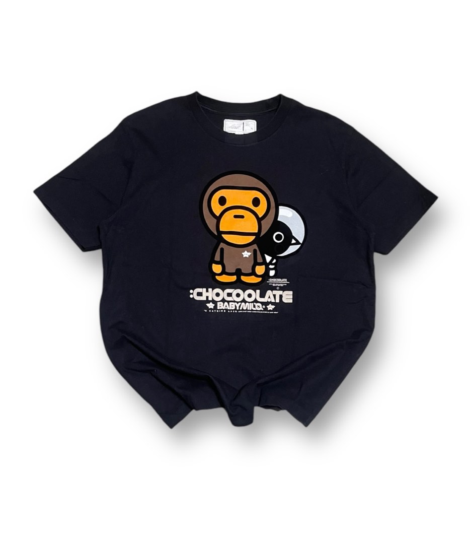 BAPE x Baby Milo x Chocoolate Gamusa Shirt, Luxury, Apparel on Carousell