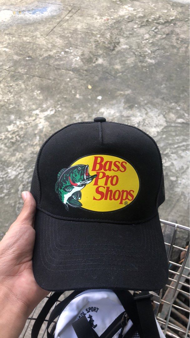 Bass Pro Shops All Black Tracker Hat, Men's Fashion, Watches ...