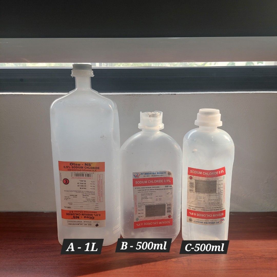 BOTOL KOSONG INFUS 500ML UNTUK DIY KERAJINAN ART ORGANIZING, Serba ...