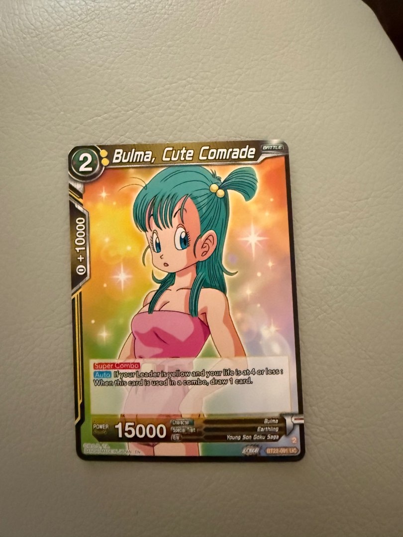 Bulma, Cute Comrade - Critical Blow (BT22), Hobbies & Toys, Toys ...