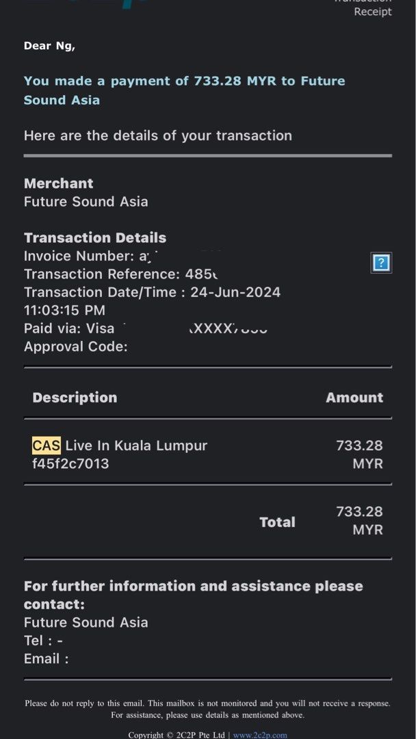 CAS concert tickets, Tickets & Vouchers, Event Tickets on Carousell
