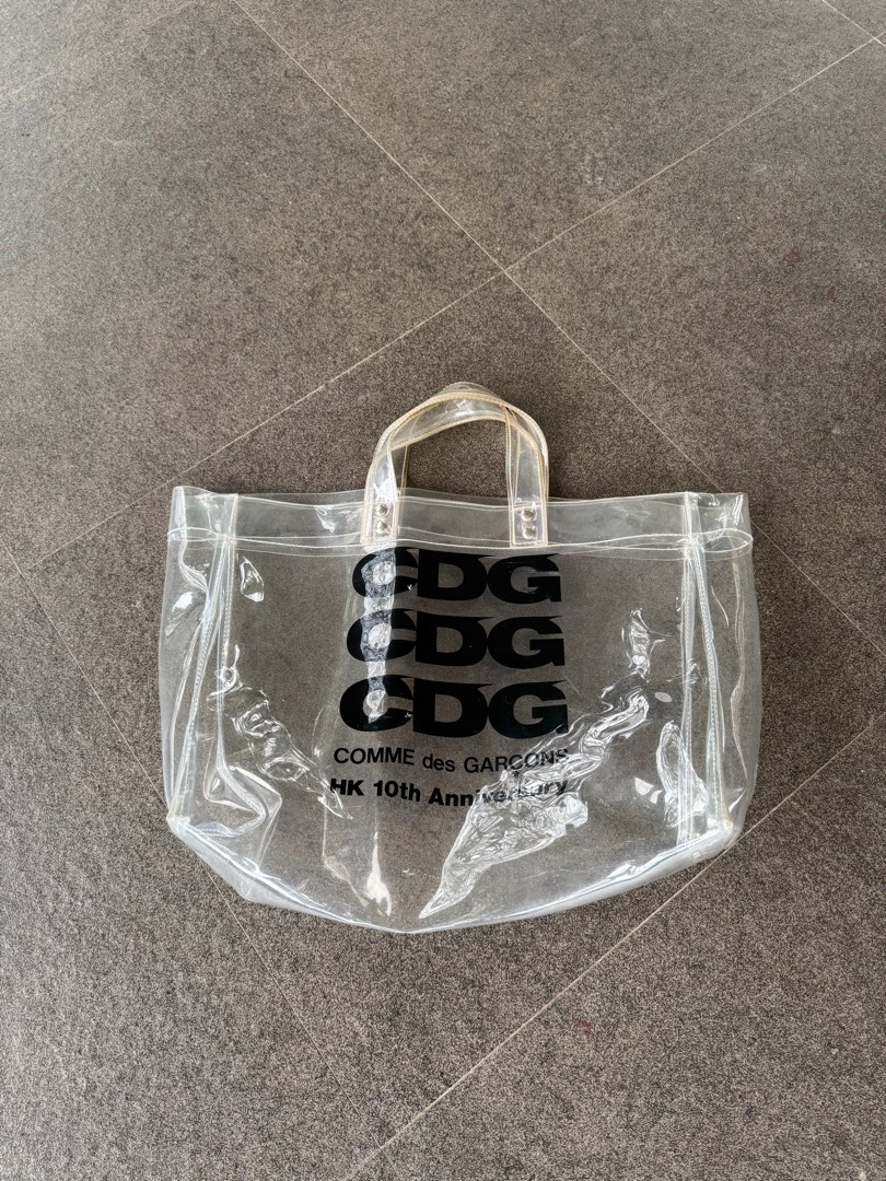 CDG Hong Kong 10th Anniversary PVC tote bag, Luxury, Bags & Wallets on ...