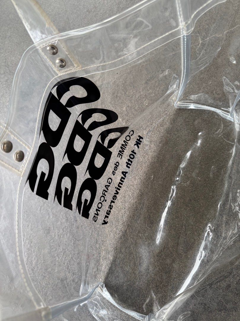 CDG Hong Kong 10th Anniversary PVC tote bag, Luxury, Bags & Wallets on ...
