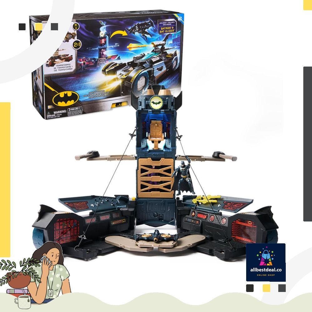 DC Comics Batman, Ultimate Transforming Batmobile Playset, 2-in-1 ...