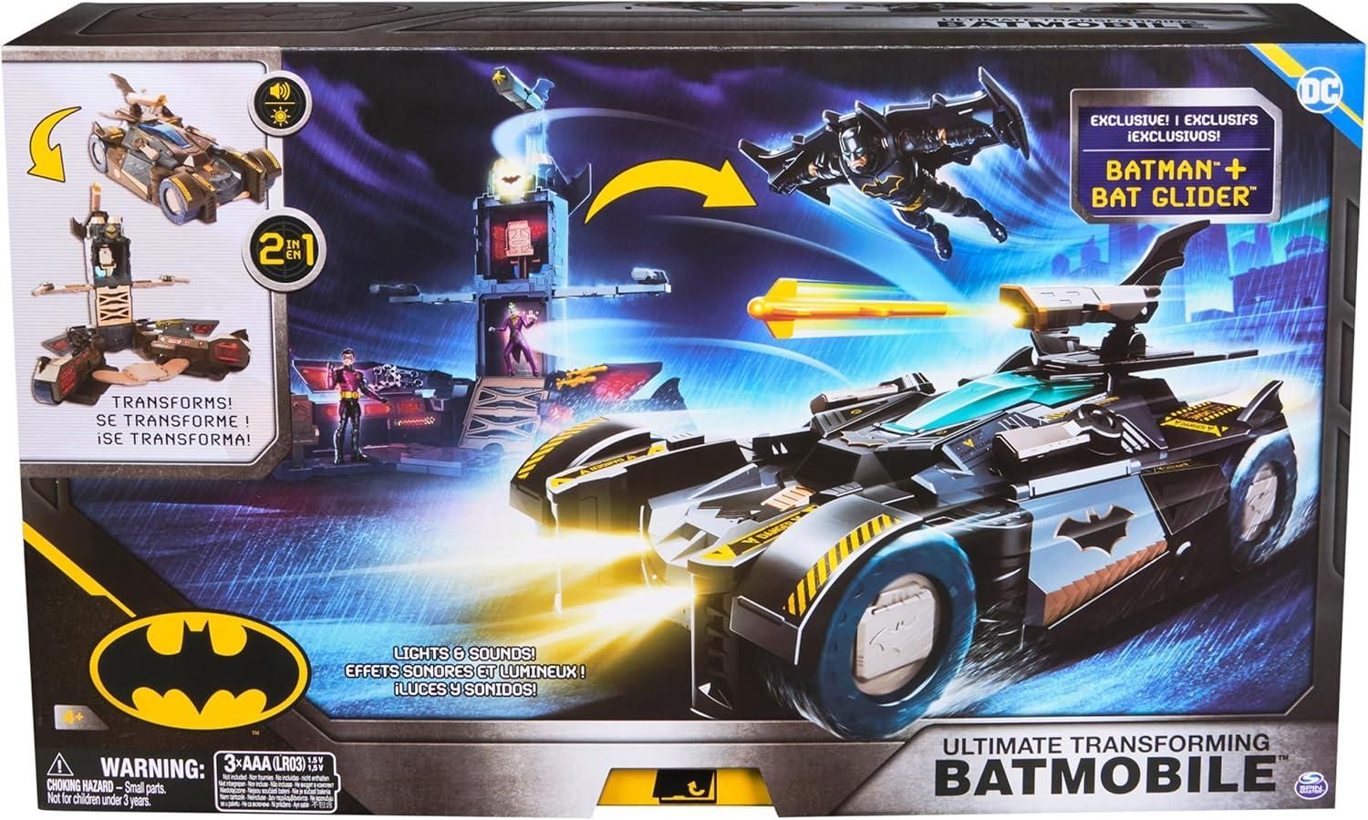 DC Comics Batman, Ultimate Transforming Batmobile Playset, 2-in-1 ...
