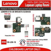 ET25 CB-LEN-19 USB CHILDBOARD CABLE LENOVO E10-30 BH5387A E230435 ...