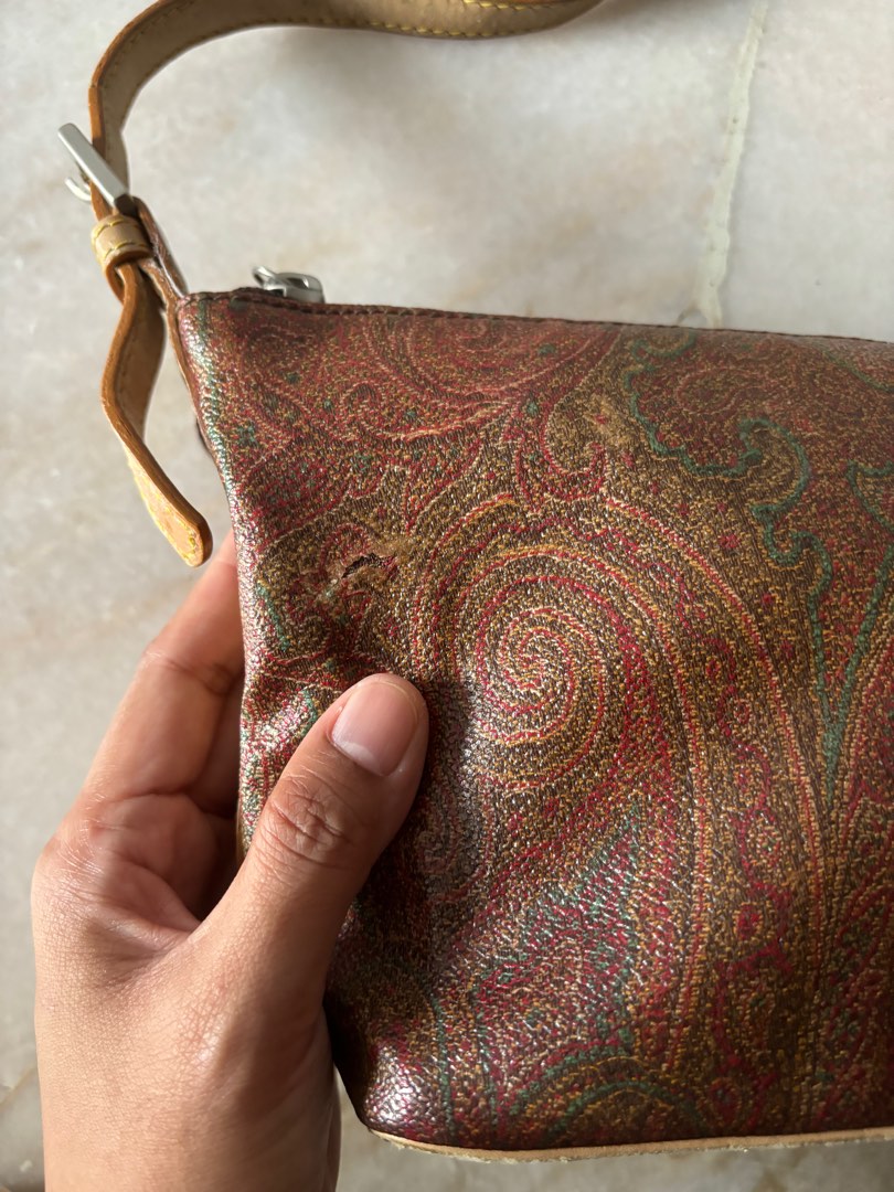 Etro Leather Shoulder Bag / Small Brown, Women's Fashion, Bags & Wallets, Shoulder Bags on Carousell