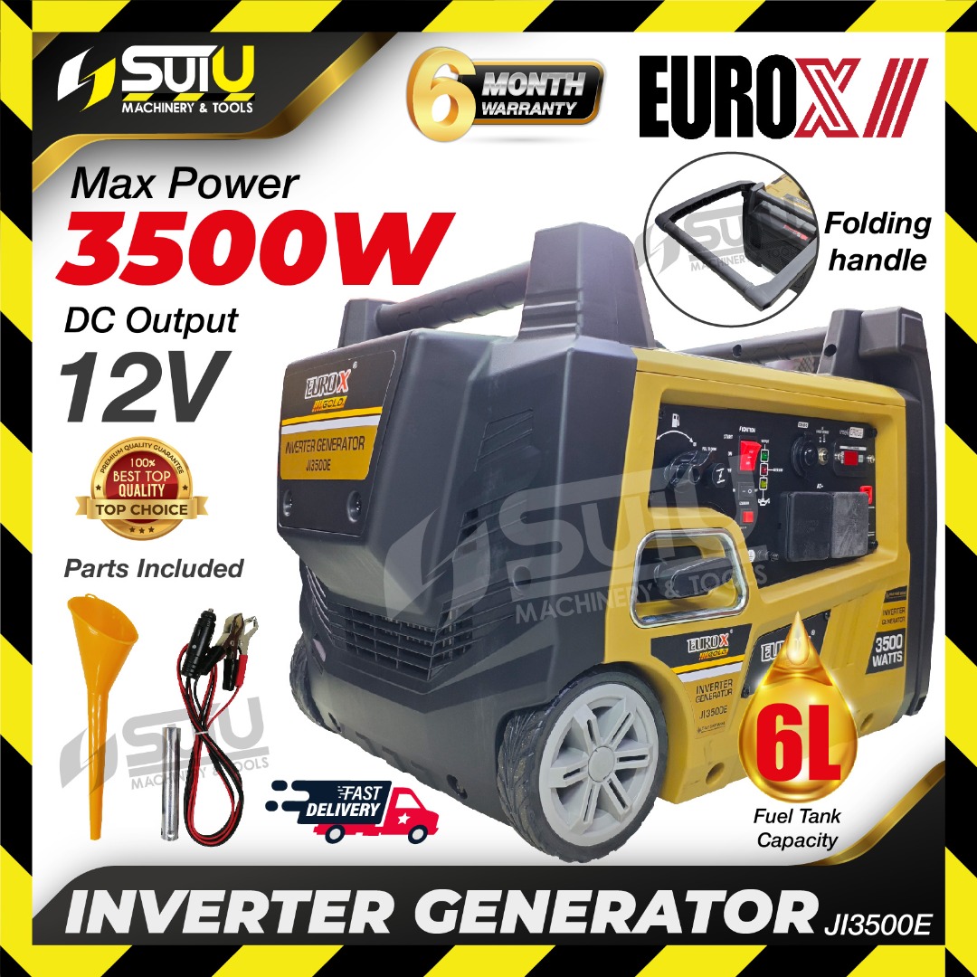 EUROX JI3500E Inverter Petrol Generator / Penjana 3500W (Recoil + Electric Start), Furniture ...