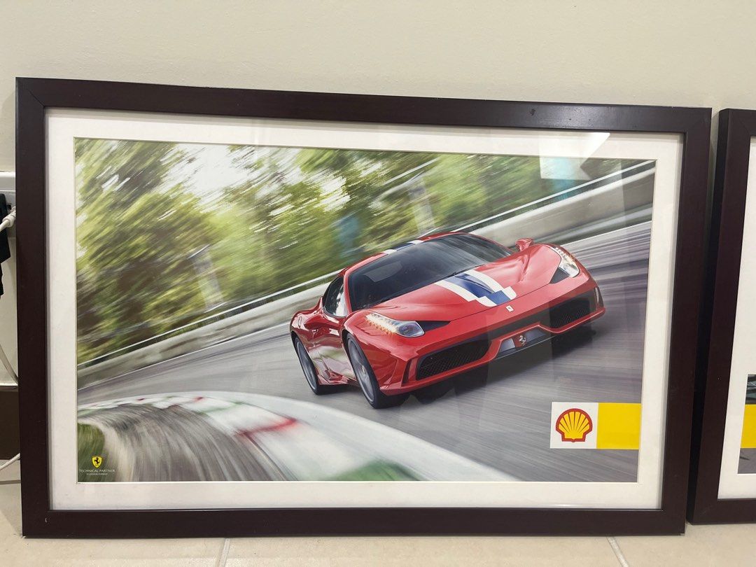 Ferrari Posters in High Quality Frames, Furniture & Home Living, Home ...
