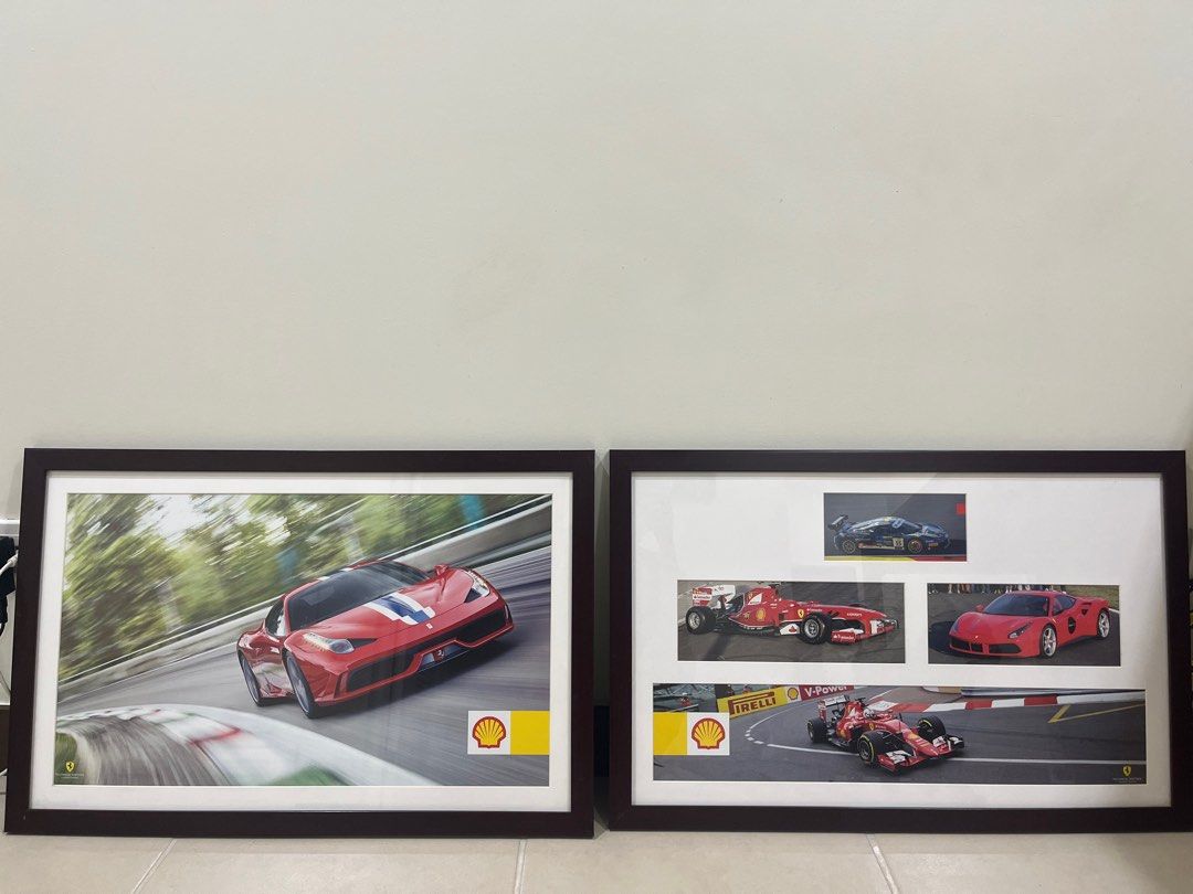 Ferrari Posters in High Quality Frames, Furniture & Home Living, Home ...