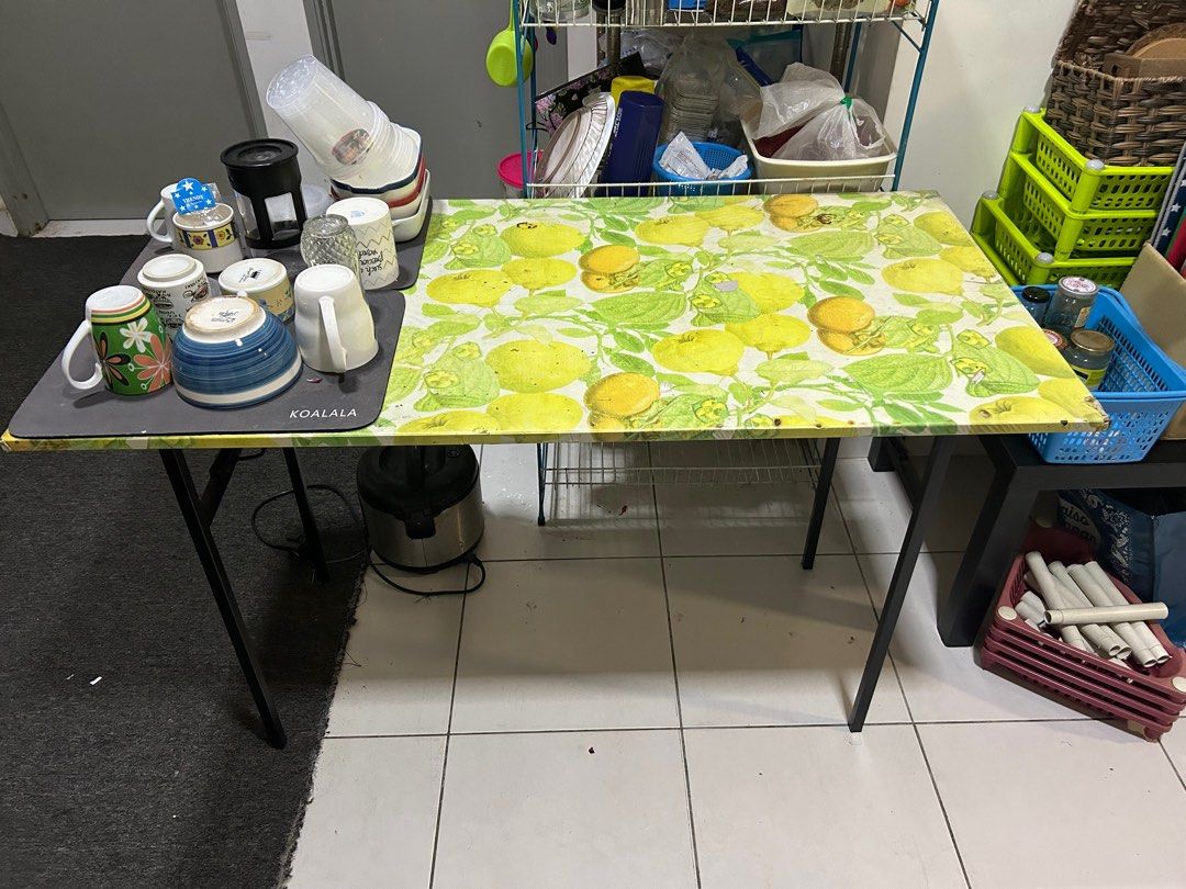 Foldable table (self collect), Furniture & Home Living, Kitchenware ...