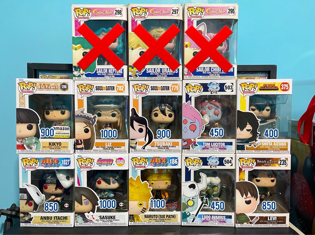 Funko Pop - Anime (Naruto Six Path, Boruto Sasuke, Anbu Itachi ...