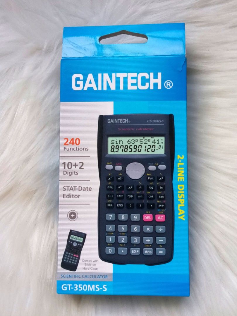 GAINTECH GT-350MS-S Scientific Calculator 2-Line Display, Hobbies ...