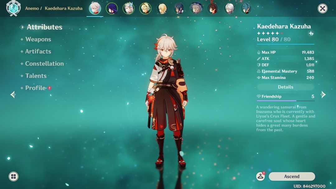 Genshin Impact Account Neuvillette with Signature Weapon,Kazuha ...