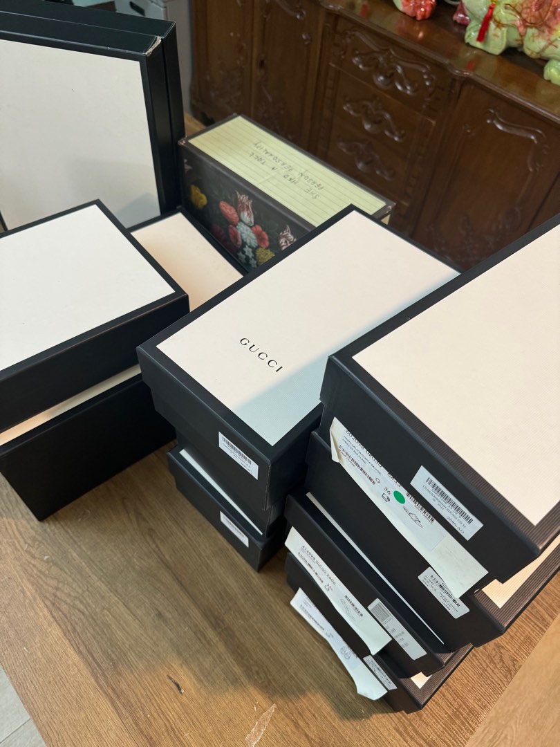 Gucci Boxes per box or take all, Luxury, Sneakers & Footwear on Carousell