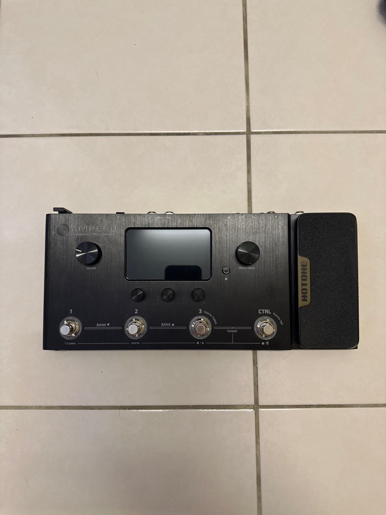 Hotone Ampero MP-100 Guitar Multi Effects Pedal Black, Hobbies & Toys ...
