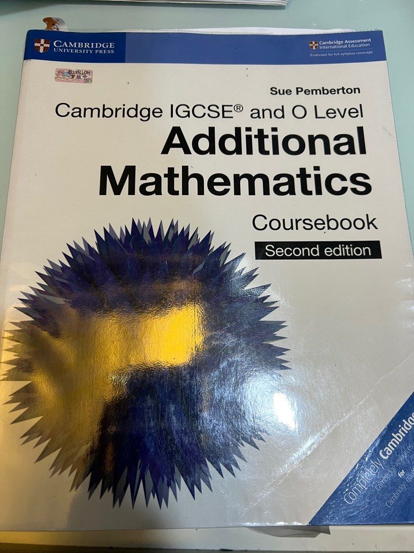 IGCSE Add Maths Textbook, Hobbies & Toys, Books & Magazines, Textbooks ...