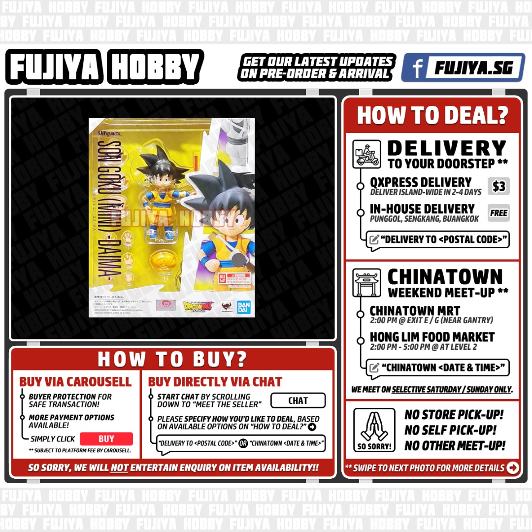 [IN-STOCK, LAST-1!!] S.H. Figuarts Son Goku (Mini) -Daima- [ASIA ...