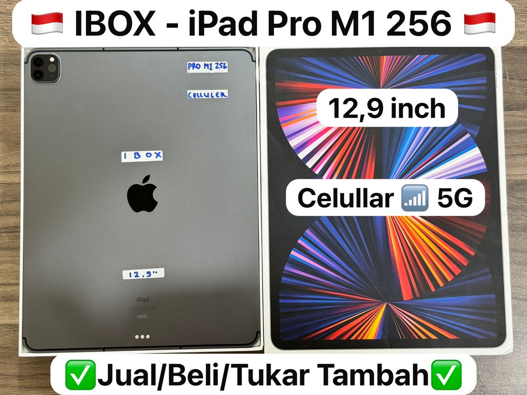 Ipad Pro M1 256 Gb Grey ibox 12,9 inch Wifi Cell, Telepon Seluler ...