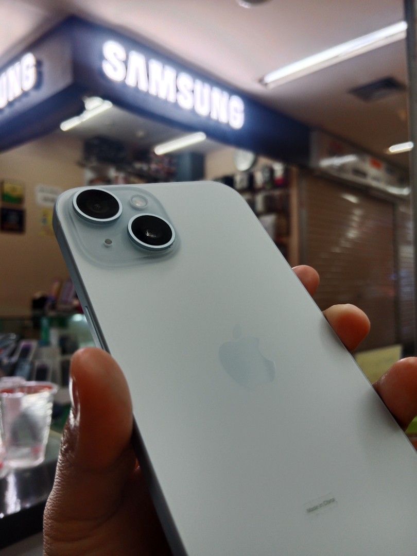 Iphone 15 128gb warna biru bh 100% terima cicilan dan tukar tambah ...
