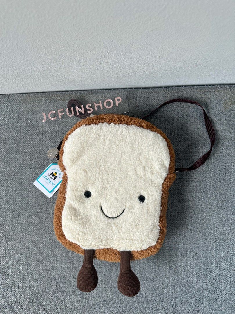 Jellycat Amuseable Toast Bag BNWT, Women's Fashion, Bags & Wallets ...