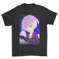 KAOS CYBERPUNK EDGERUNNERS LUCY, Fesyen Pria, Pakaian , Atasan di Carousell