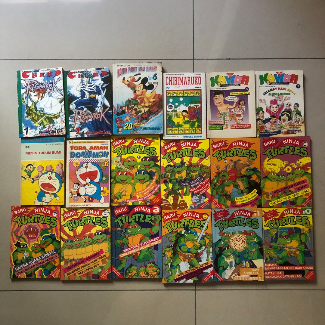 Komik: Ragnarok/Disney/Chibimaruko/Kawan/Doraemon/Ninja Turtle (18jilid ...