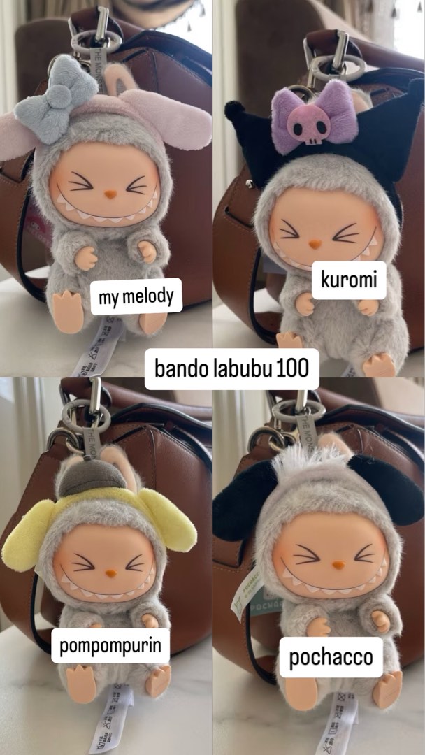 labubu bando sanrio, Fesyen Wanita, Aksesoris di Carousell