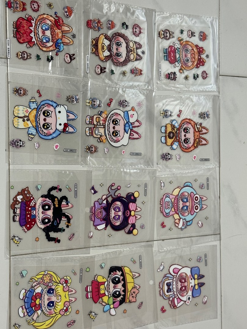 Labubu stickers, Hobbies & Toys, Stationery & Craft, Other Stationery ...