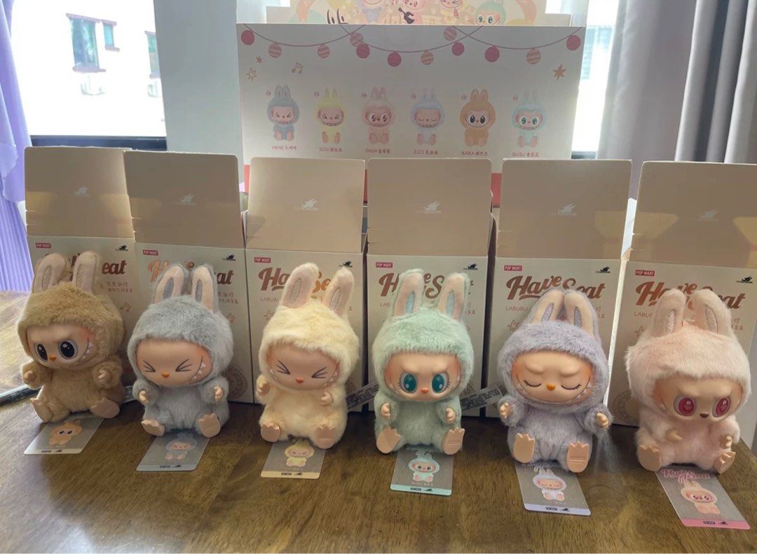 Labubu V2 Have a seat full set, Hobbies & Toys, Toys & Games on Carousell