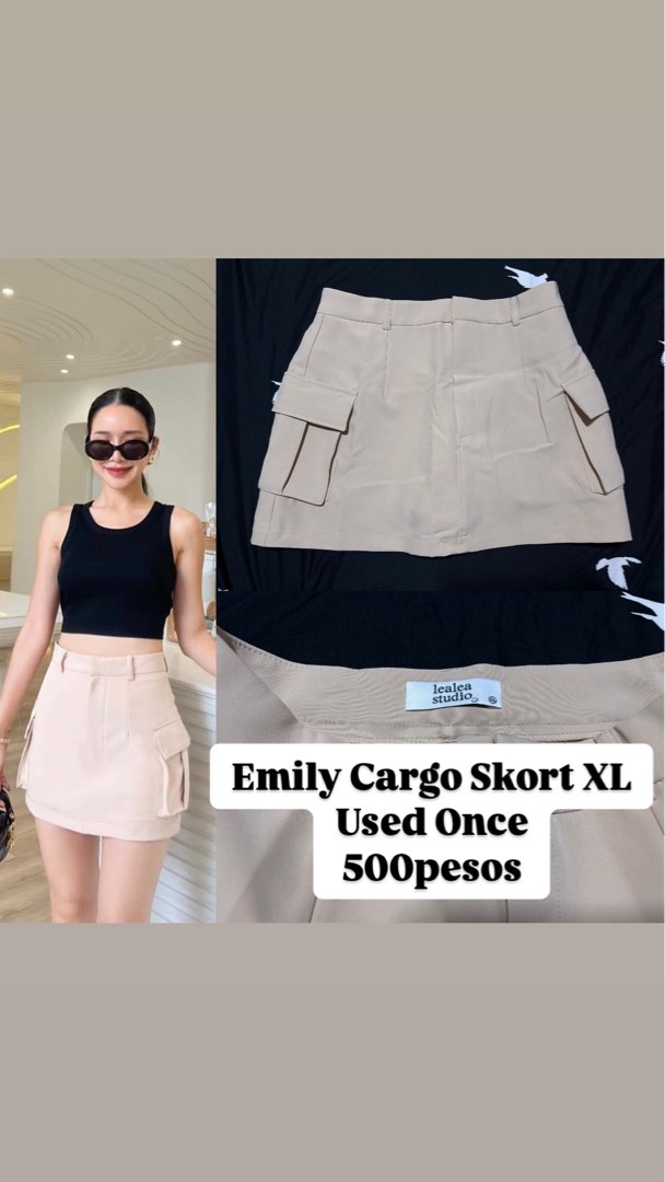 LeaLea Studio - Emily Cargo Skort - Used Once, Women's Fashion, Bottoms, Other Bottoms on Carousell