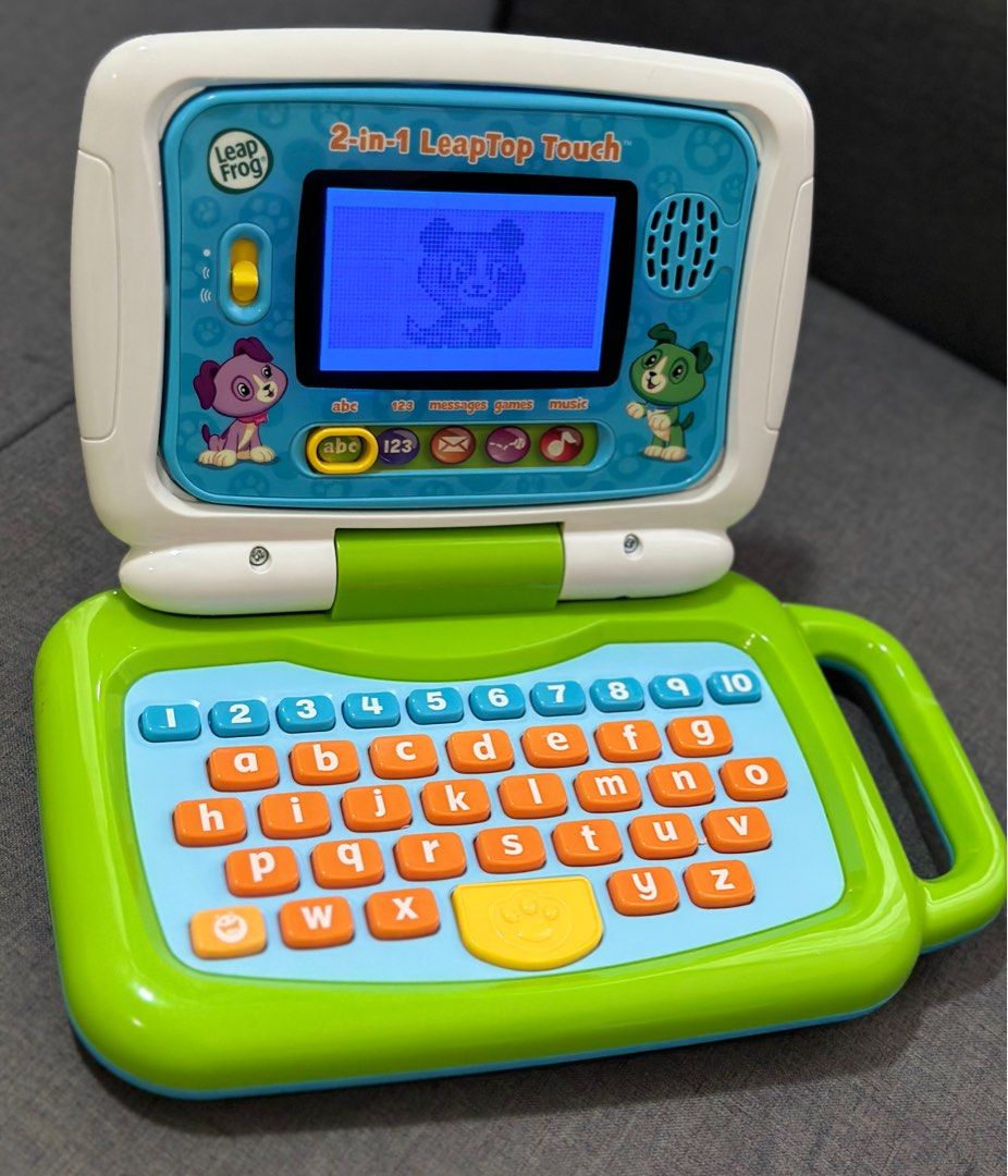 LeapFrog 2-in-1 LeapTop Touch - Green Children Laptop Touchscreen ...