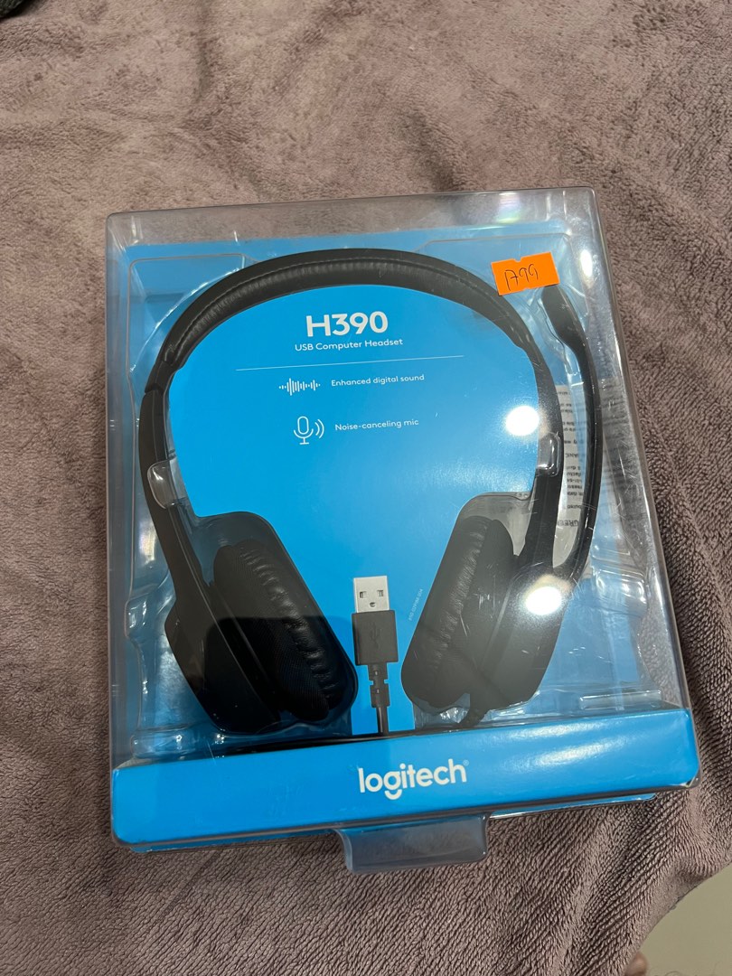 Logitech H390 USB Headset, Audio, Headphones & Headsets on Carousell