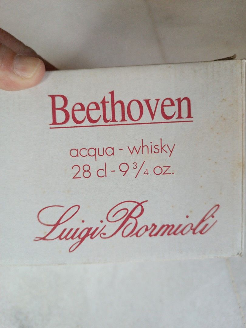 Luigi Bormioli Beethoven Crystal Whiskey Glasses, Furniture & Home ...