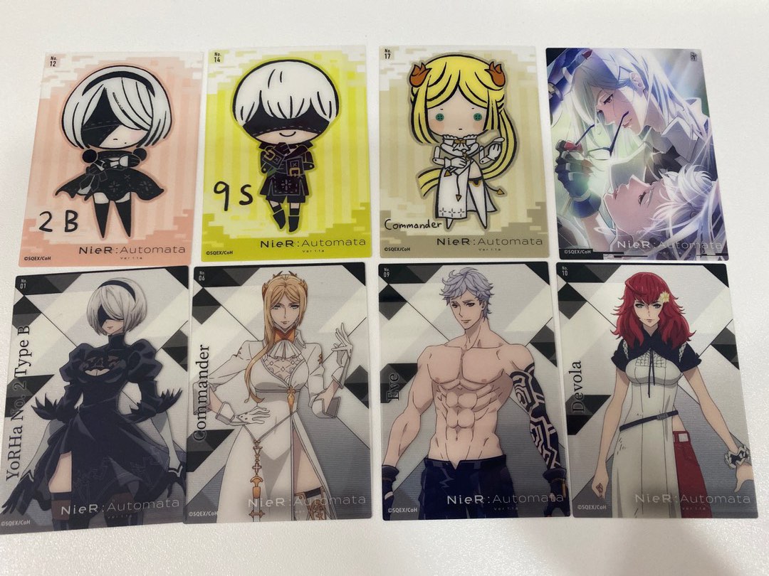 Nier automata clear card collection, Hobbies & Toys, Collectibles ...