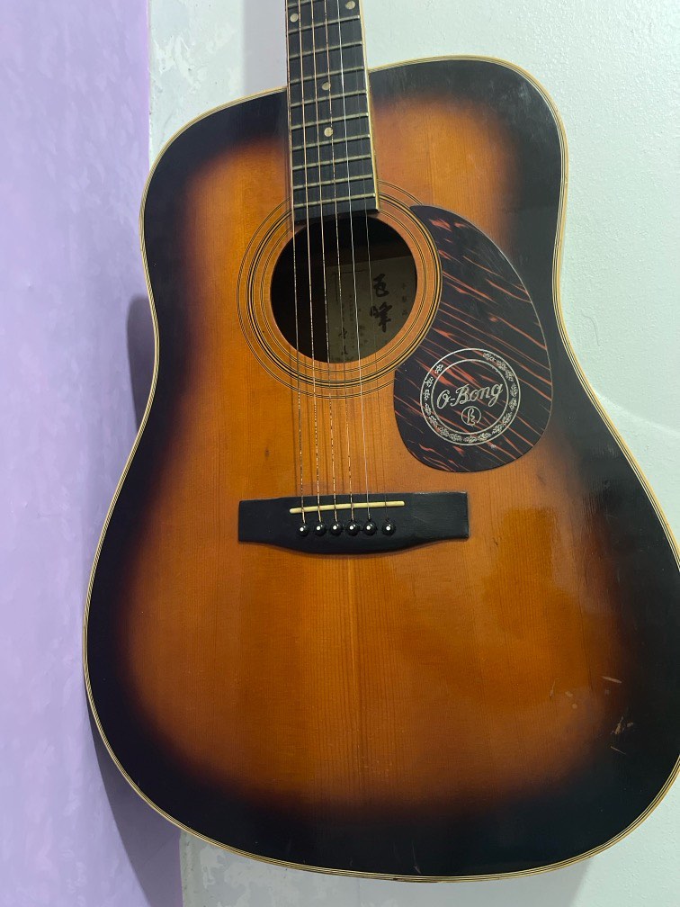 o-bong acoustic guitar, Hobbies & Toys, Music & Media, Musical ...