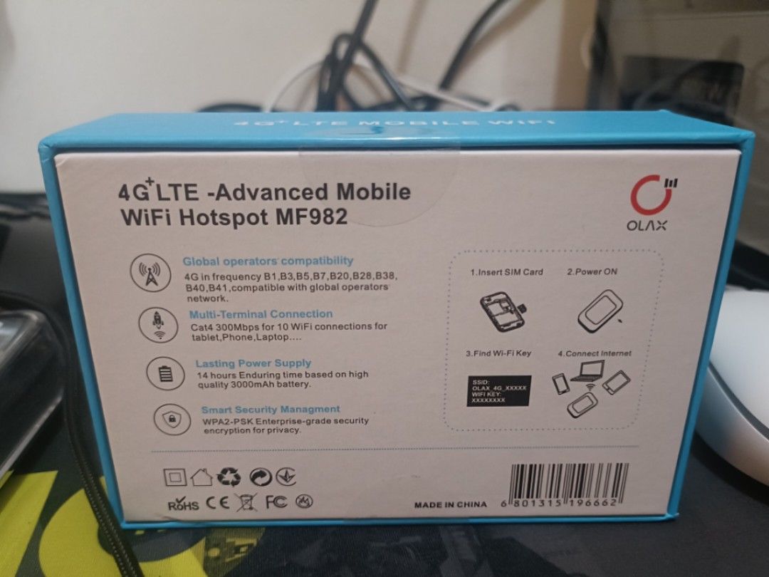 olax mifi unlock mod bypass bateri 3000mAh new sealbox, Computers ...