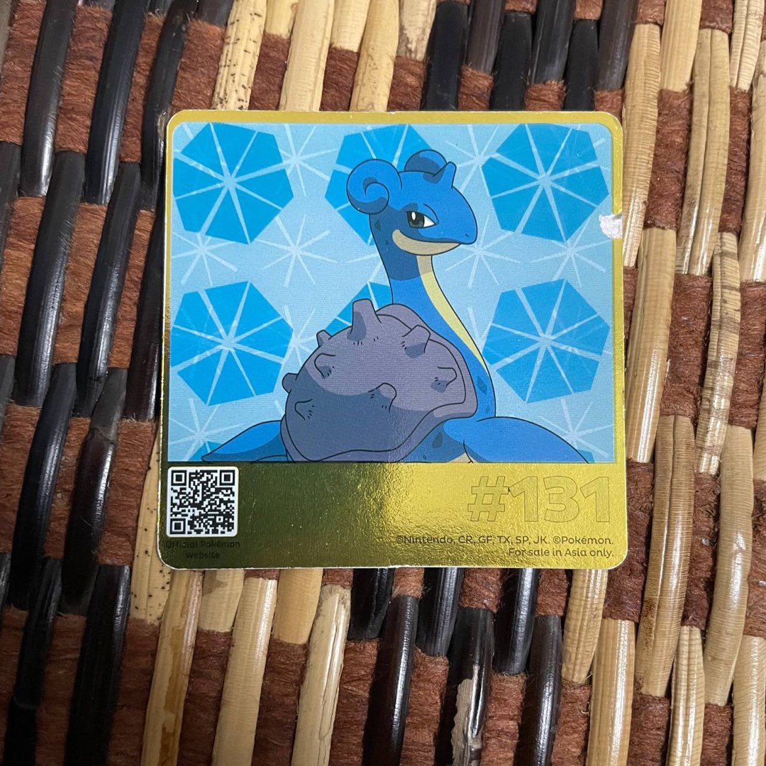 Oreo x Pokemon Special Edition Pikachu Cookies Photo Card #131 Lapras ...