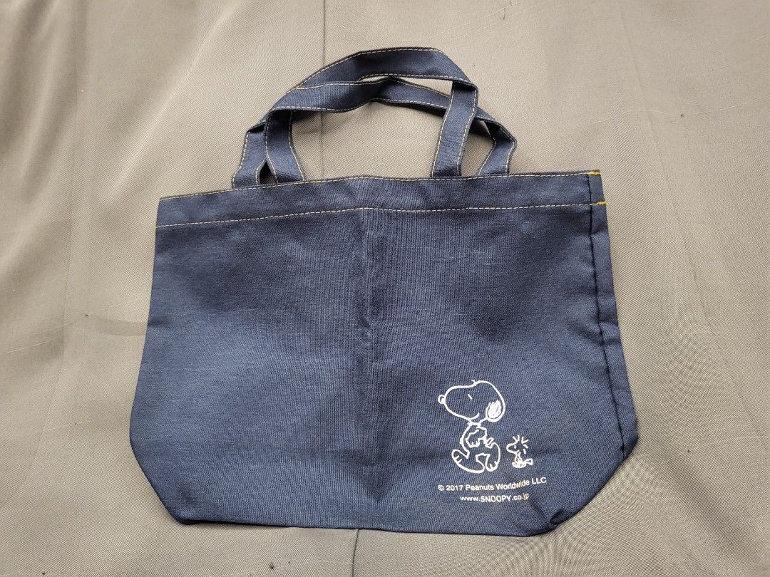 Peanuts Snoopy Denim Style Tote Bag, Women's Fashion, Bags & Wallets ...