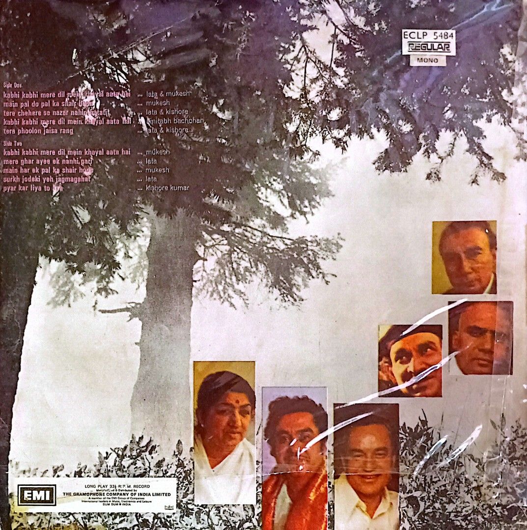 Piring Hitam Vinyl LP Hindi Film OST KABHI KABHIE, Hobbies & Toys ...