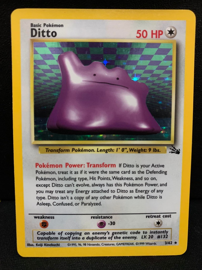 Pokemon Card Ditto, Hobbies & Toys, Toys & Games on Carousell