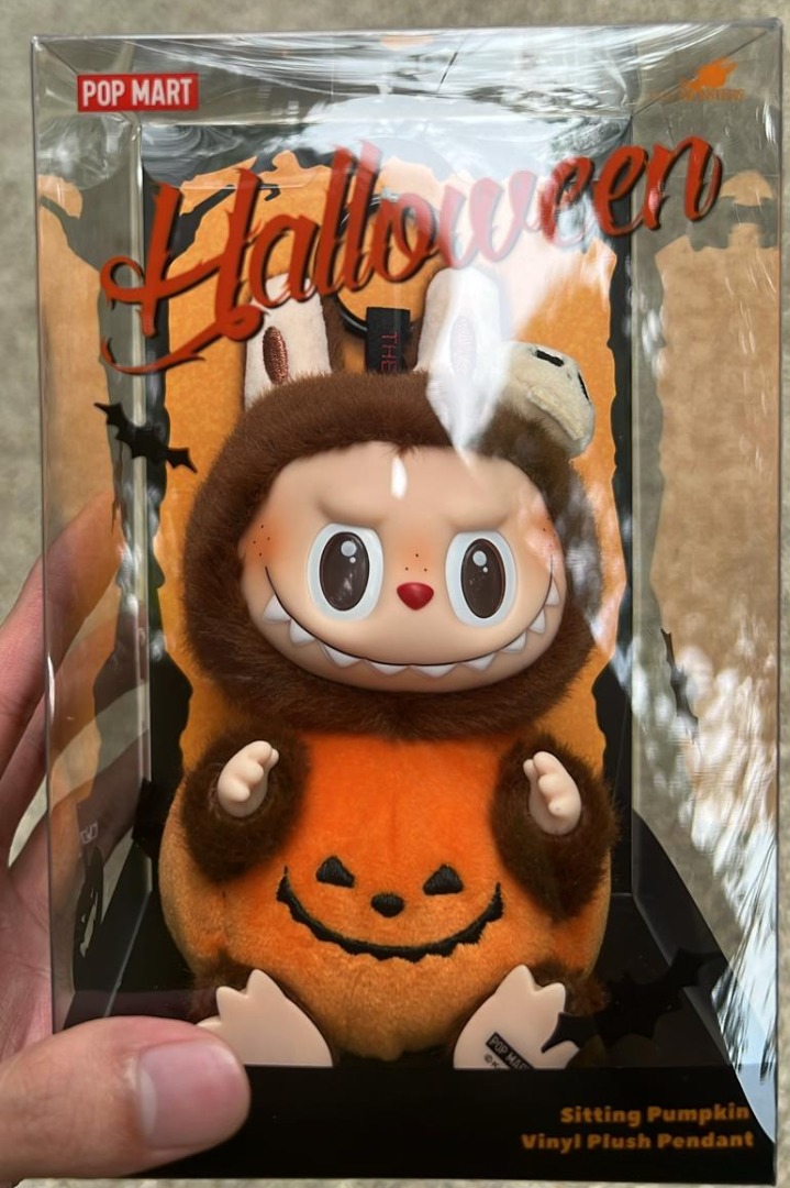 POPMART Halloween Sitting Pumpkin Labubu, Hobbies & Toys, Toys & Games ...