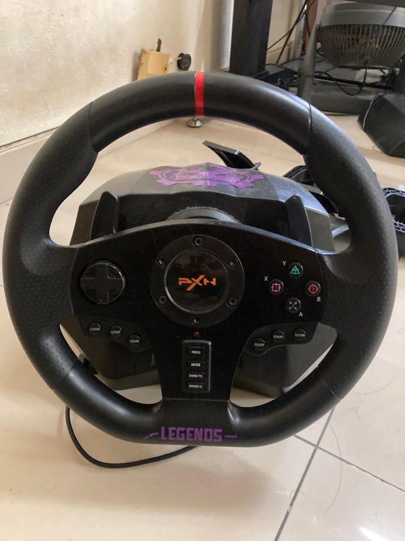 PXN V900 Steering wheel, Video Gaming, Gaming Accessories, Controllers on Carousell